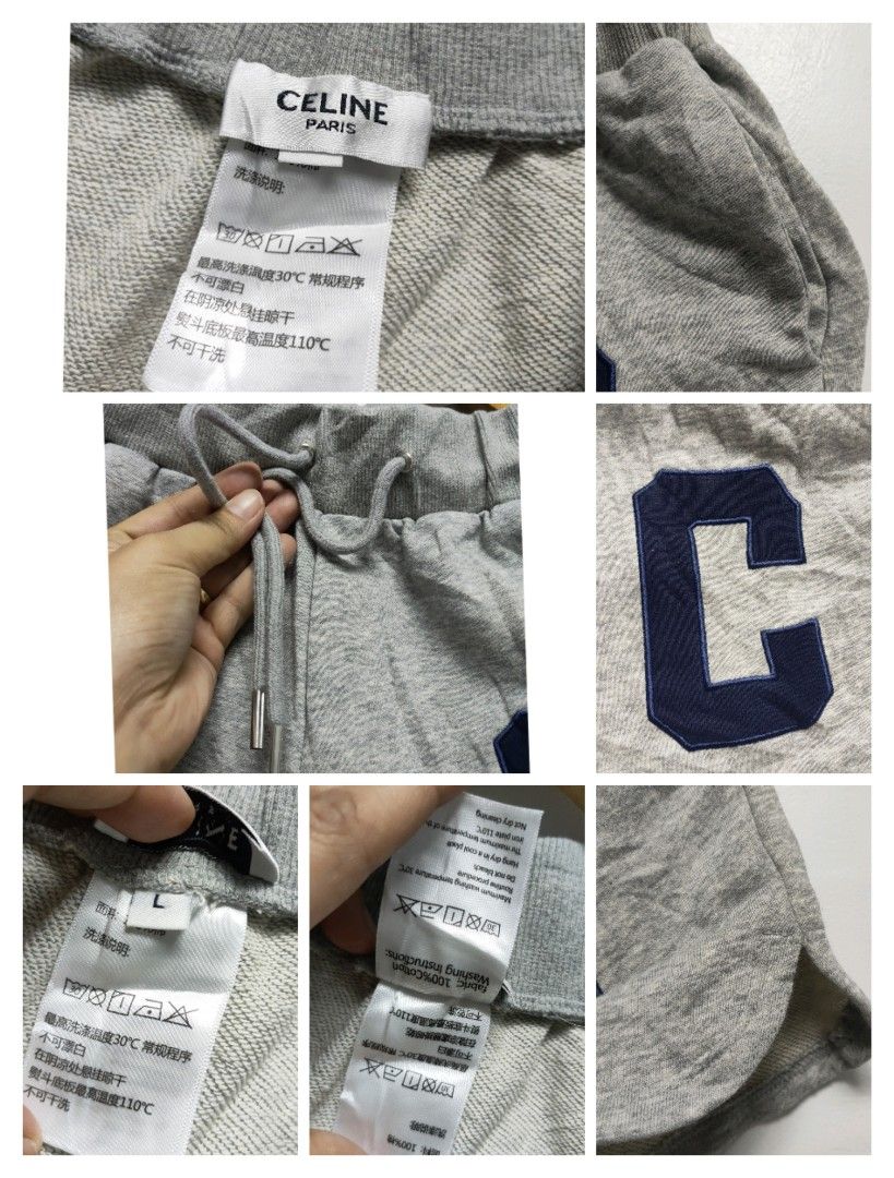 Celine C logo Shorts, Luxury, Apparel on Carousell