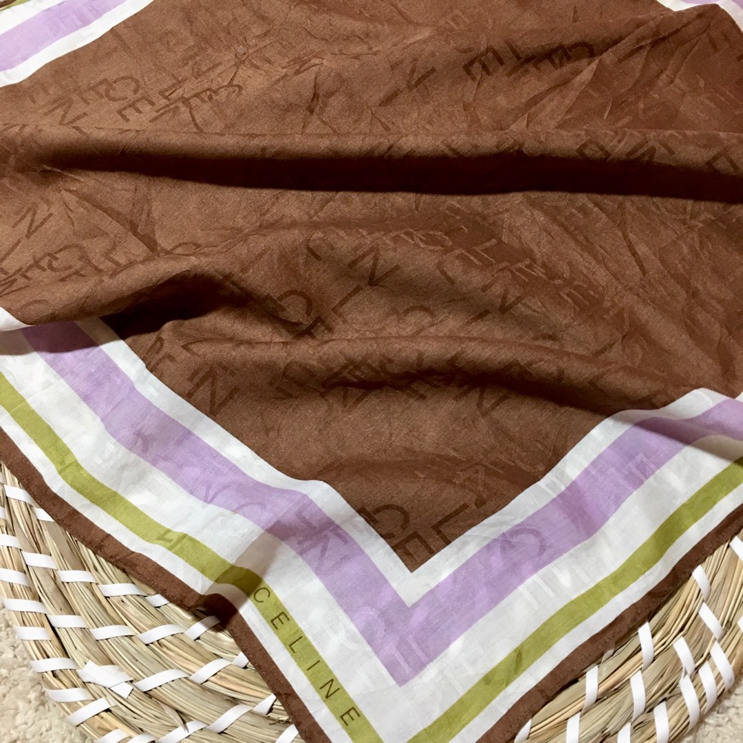 Celine Handkerchief Bandana size (high-end brand), Women's Fashion ...