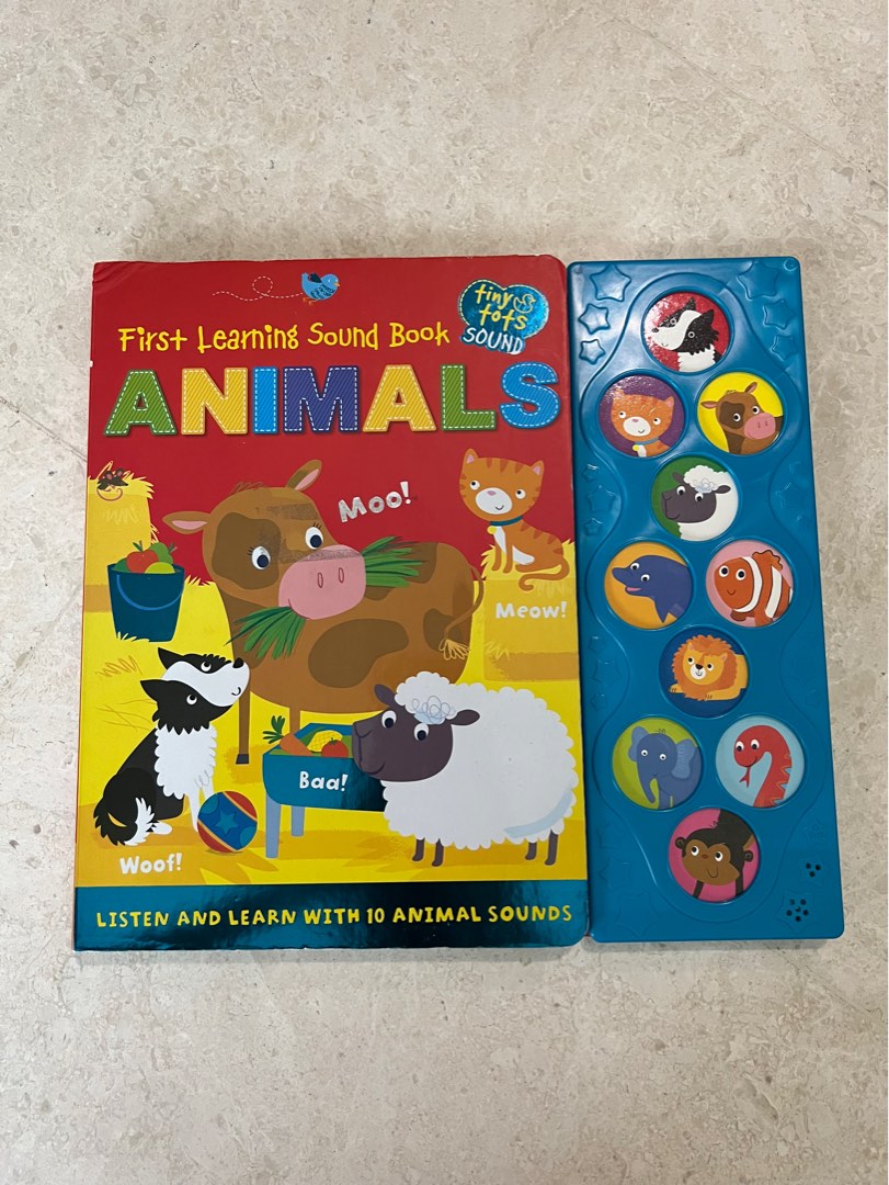 Children Books - Tiny tots First Learning Sound Book Animals, Hobbies & Toys, Books & Magazines ...
