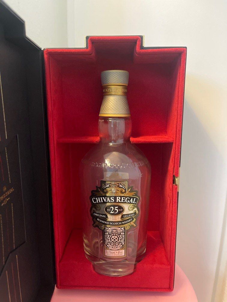 Chivas Regal empty bottle n box, Food & Drinks, Alcoholic Beverages on ...