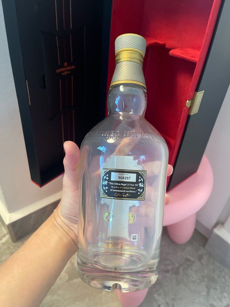 Chivas Regal empty bottle n box, Food & Drinks, Alcoholic Beverages on ...