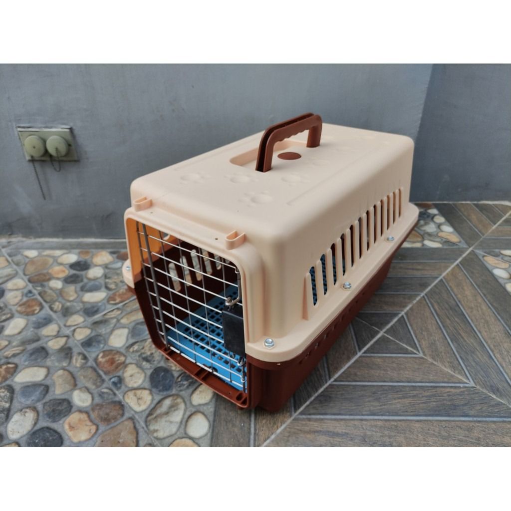 Colorful Pet Carrier Box Container Travel Crates For Dog Cat Bird With ...