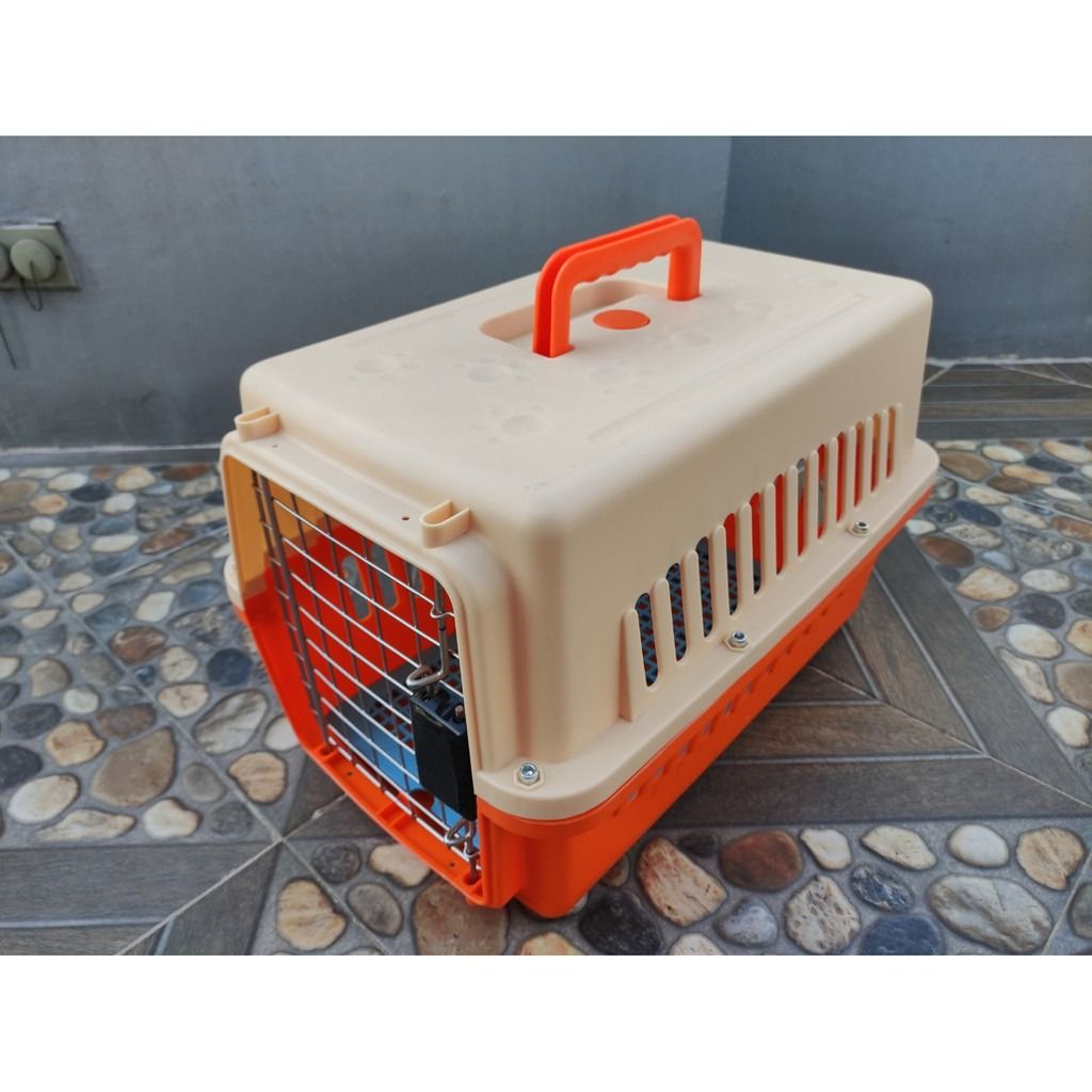 Colorful Pet Carrier Box Container Travel Crates For Dog Cat Bird With ...