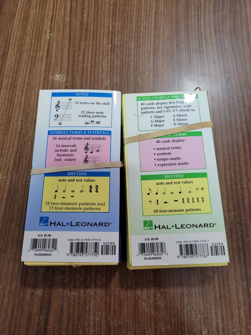 Complete Color-Coded Flash Cards, Hobbies & Toys, Music & Media, Music ...