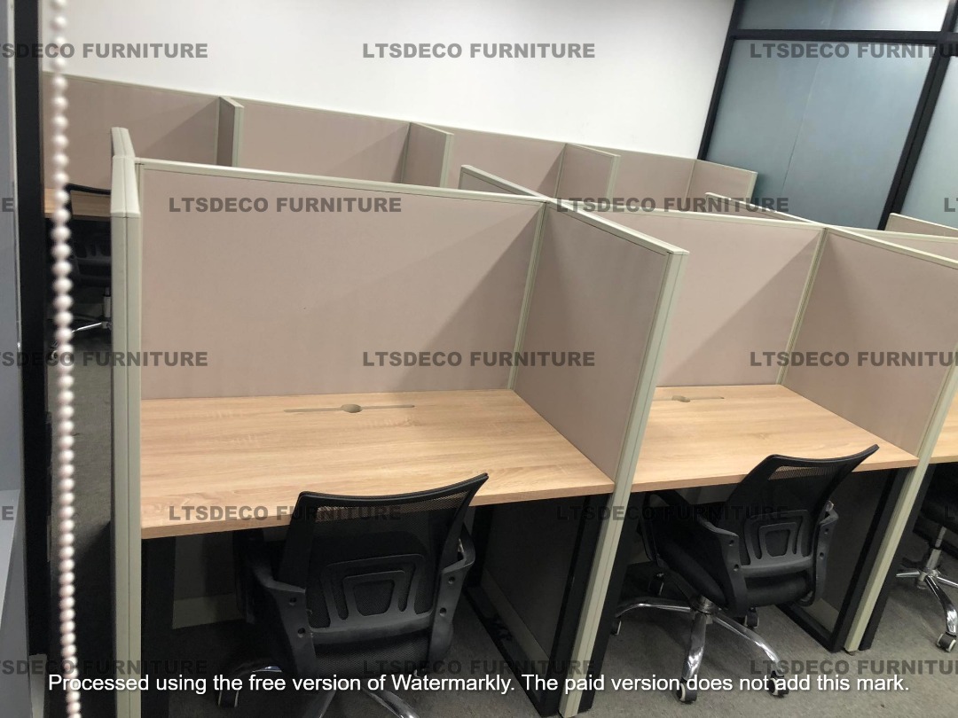 Computer Table Office Partition, Furniture & Home Living, Office ...