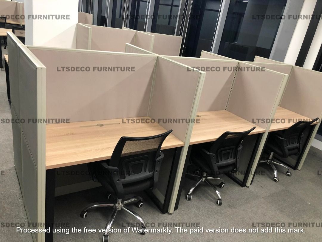 Computer Table Office Partition, Furniture & Home Living, Office ...