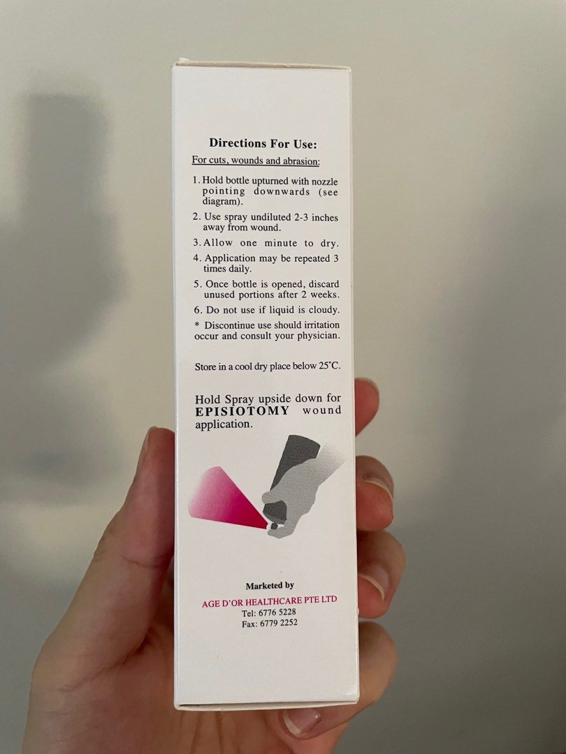 Curacao Spray for Episiotomy Wounds, Beauty & Personal Care, Sanitary ...