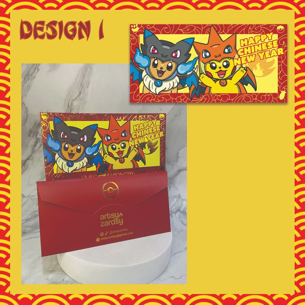 Custom Pokemon Red Packets 2024 Year of The Dragon | Charizard ...