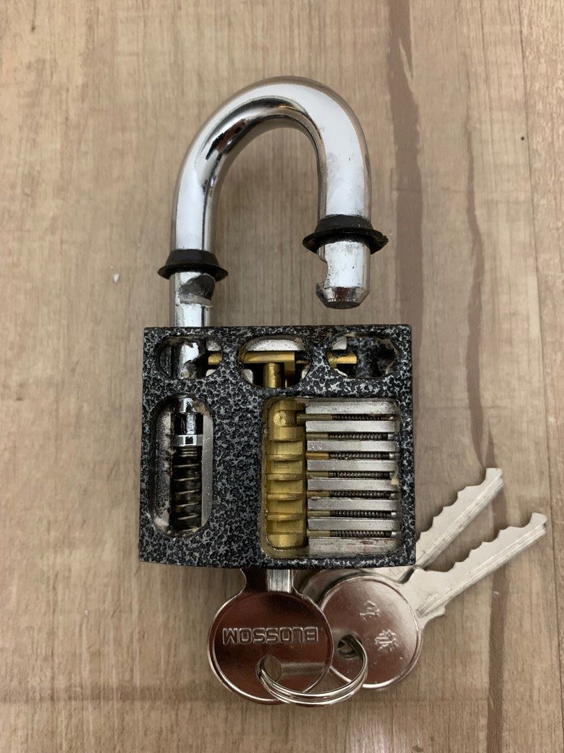 Cutaway Lock for locksport training, Furniture & Home Living, Security ...