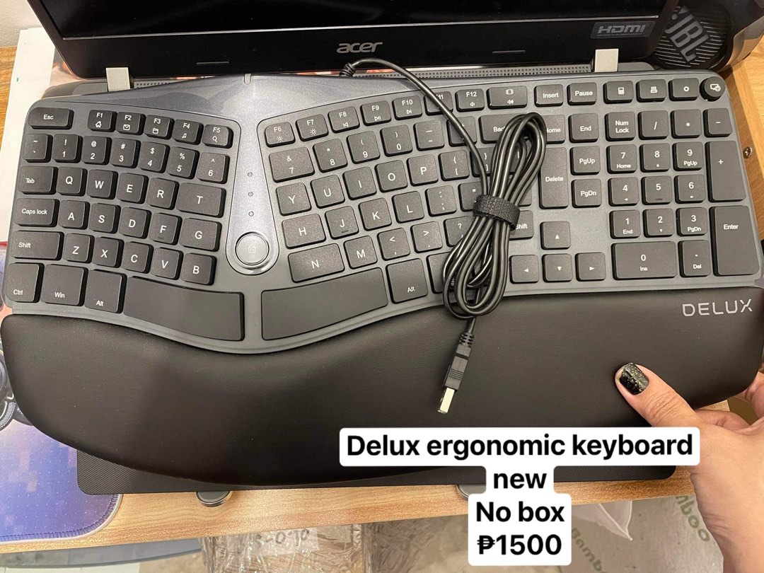 Delux ergonomic keyboard, Computers & Tech, Parts & Accessories ...
