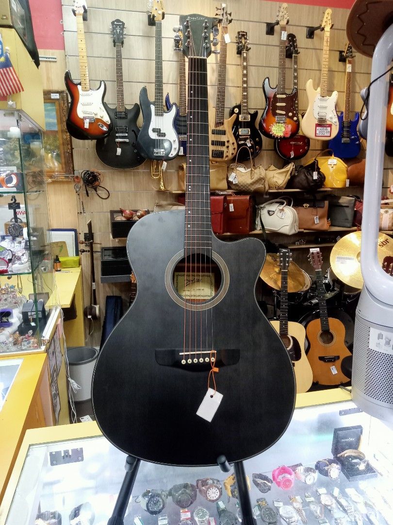 Deviser 40" Acoustic Guitar Oak Grain Wood Z99, Hobbies & Toys, Music ...