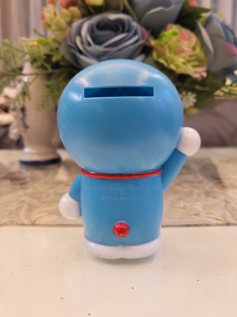 Doraemon Plastic Coin Bank, Hobbies & Toys, Toys & Games on Carousell