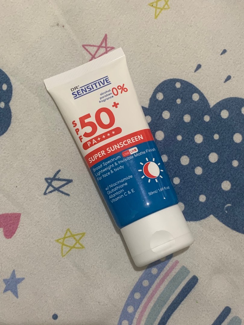 Dr. Sensitive Super Sunscreen SPF 50+ PA++++ for Face and Body 50ml ...