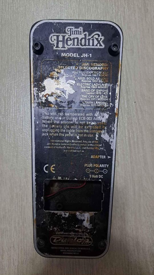 Dunlop JH-1 Jimi Hendrix Signature Wah, Hobbies & Toys, Music & Media, Musical Instruments on ...