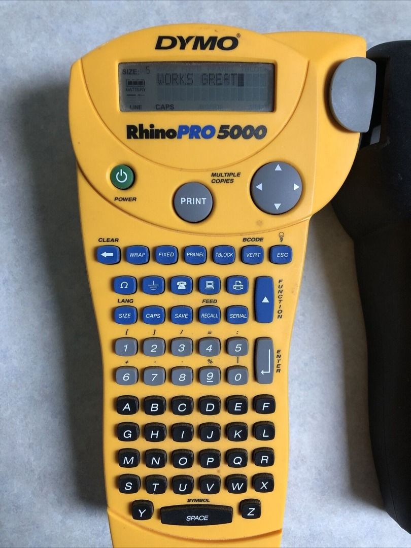 DYMO Rhino Rhino 5000 Label Printer-Single Unit, 1/Box (Made in Germany ...