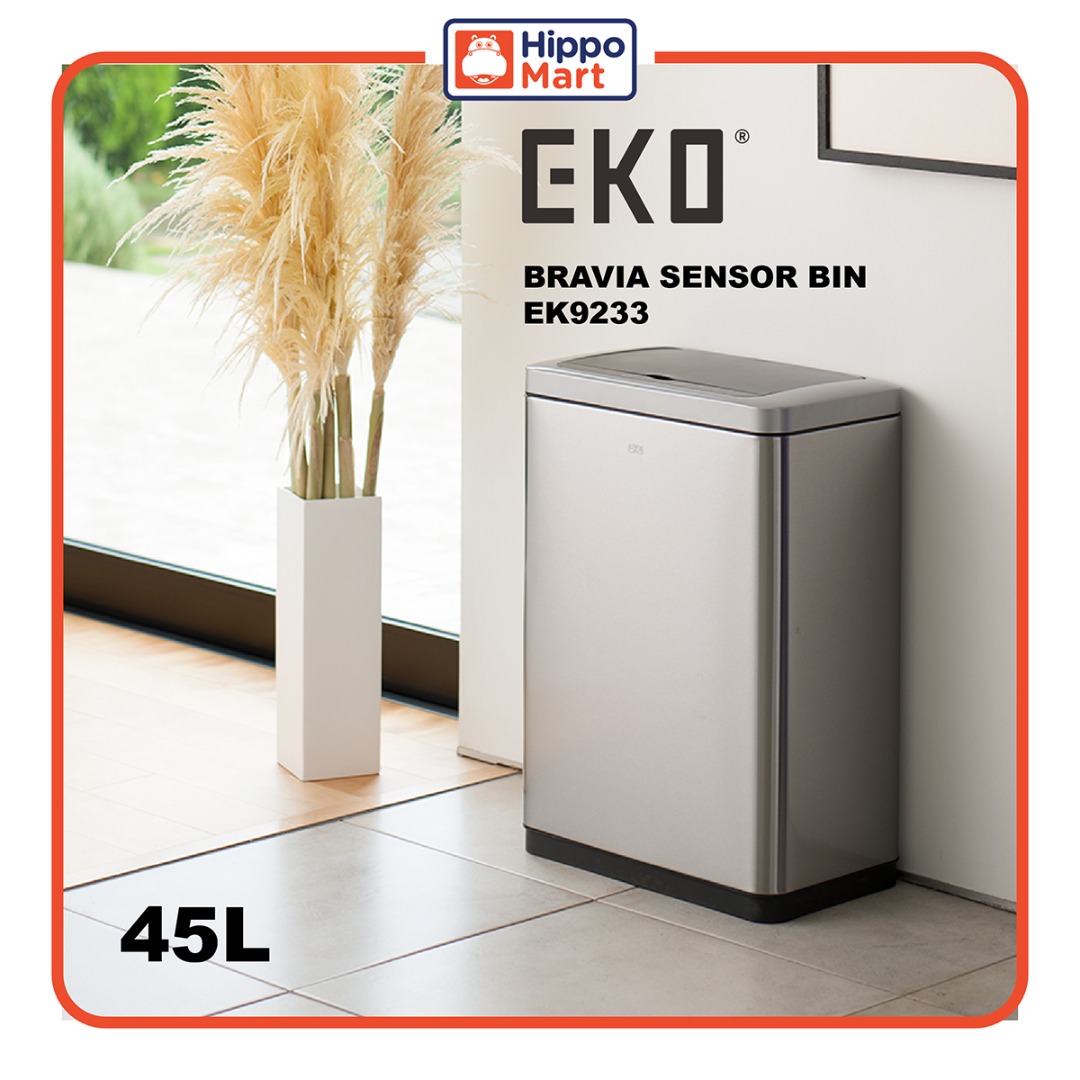 EKO BRAVIA, EK9233, 45L Sensor Bin, Furniture & Home Living, Cleaning & Homecare Supplies, Waste ...