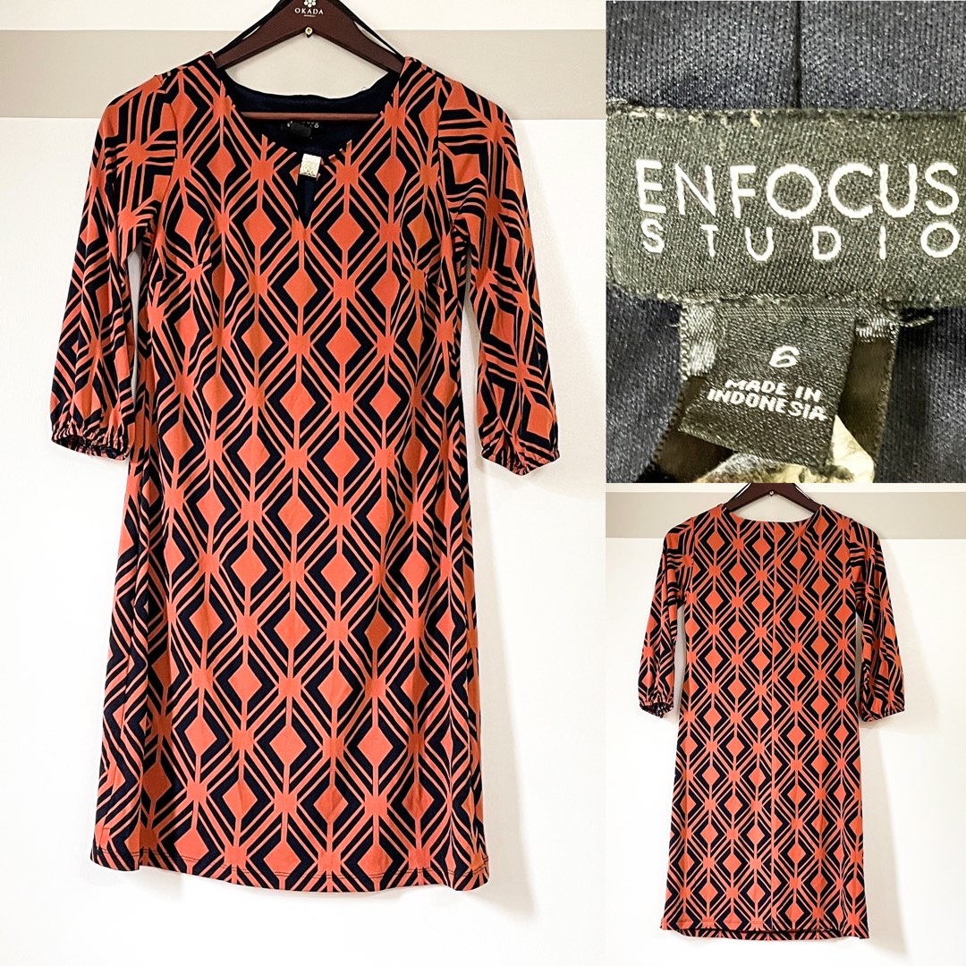 Enfocus Studio 3/4 sleeves Office Dress, Women's Fashion, Dresses ...