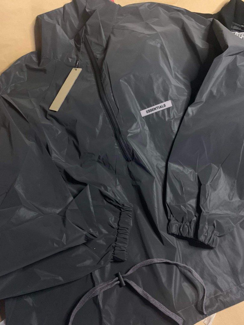 Essentials Half-Zip Windbreaker Fear of God, Men's Fashion, Tops & Sets ...