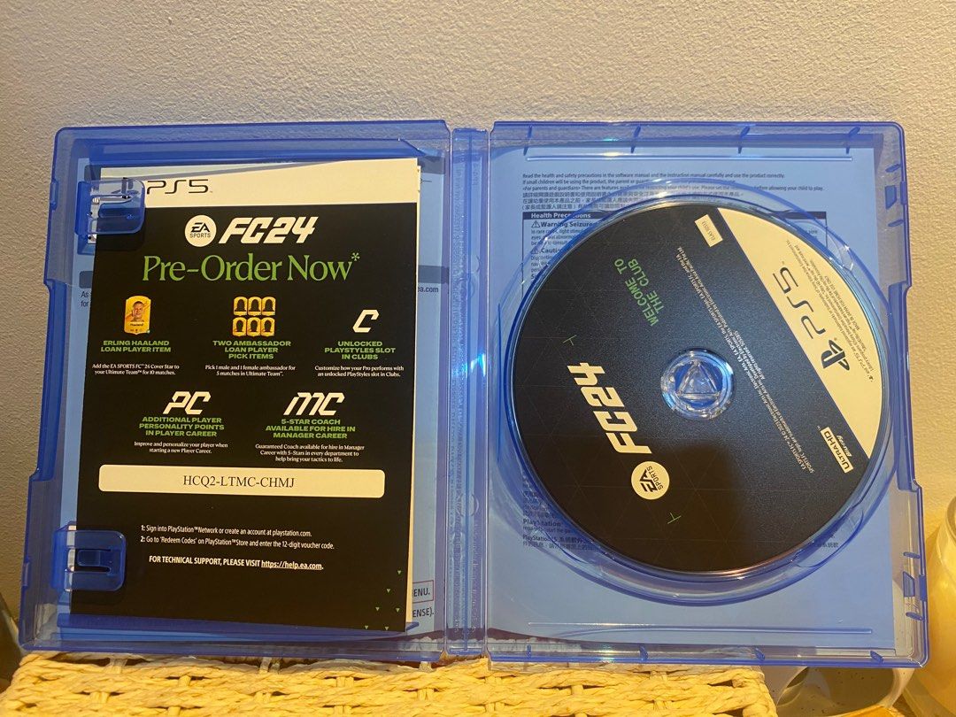 FC24 PlayStation 5 Disc ( Almost Brand New), Video Gaming, Video Games ...