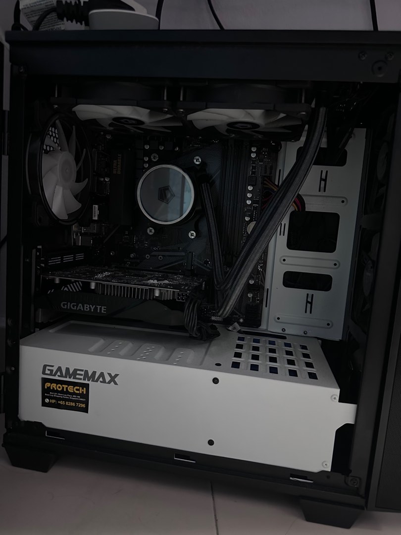 Gaming pc (half-built) with Gamemax Aero miniARGB M-ATX, Computers ...