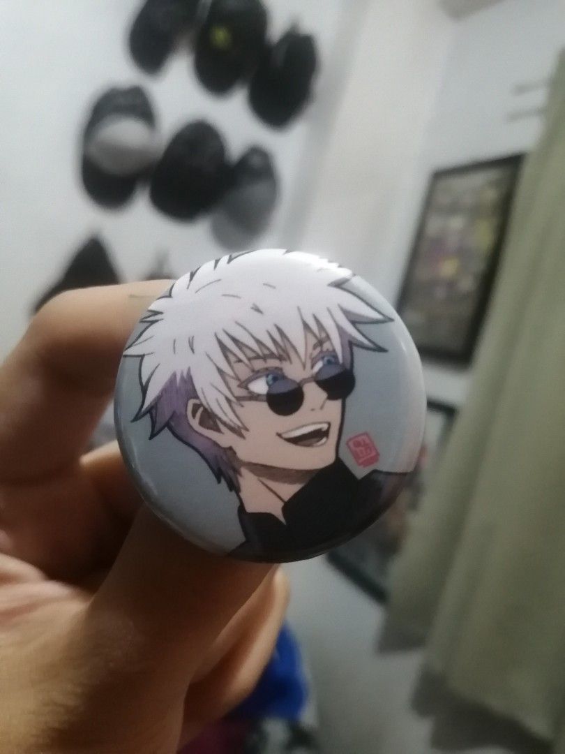 Gojo jujutsu kaisen pins, Hobbies & Toys, Toys & Games on Carousell