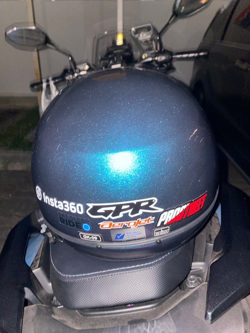 GPR Aerojet Helmet, Motorcycles, Motorcycle Apparel on Carousell