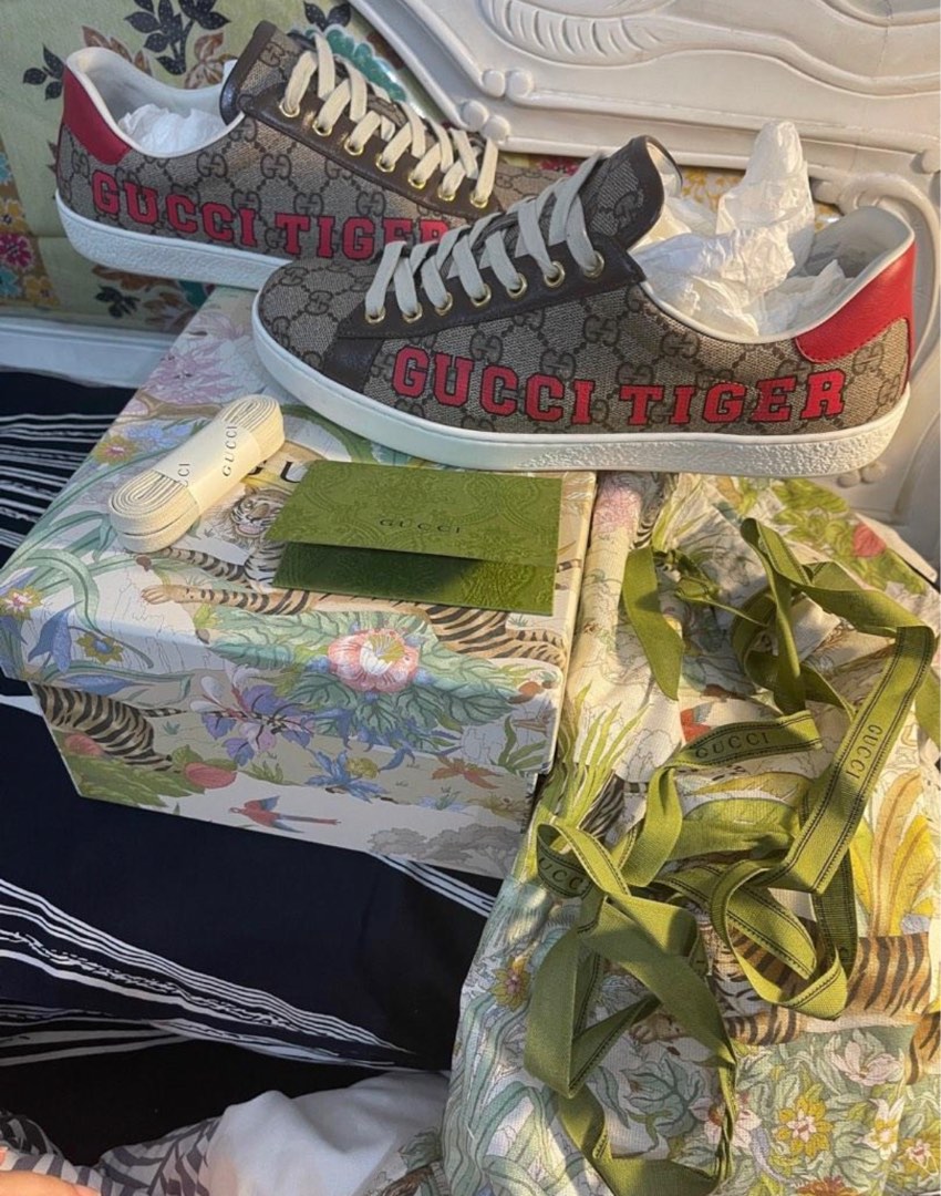Gucci Tiger sneakers, Women's Fashion, Footwear, Sneakers on Carousell