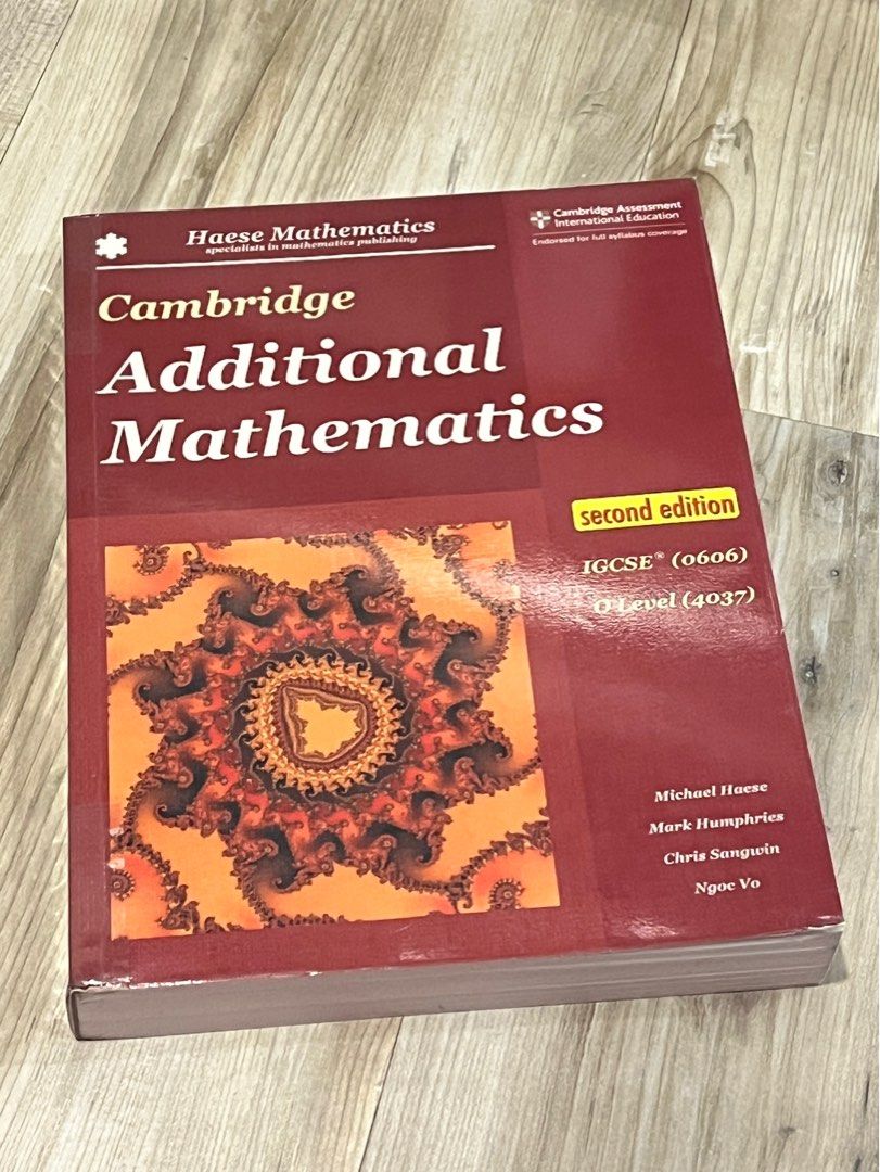 Haese Mathematics Cambridge Additional Mathematics Second Edition For