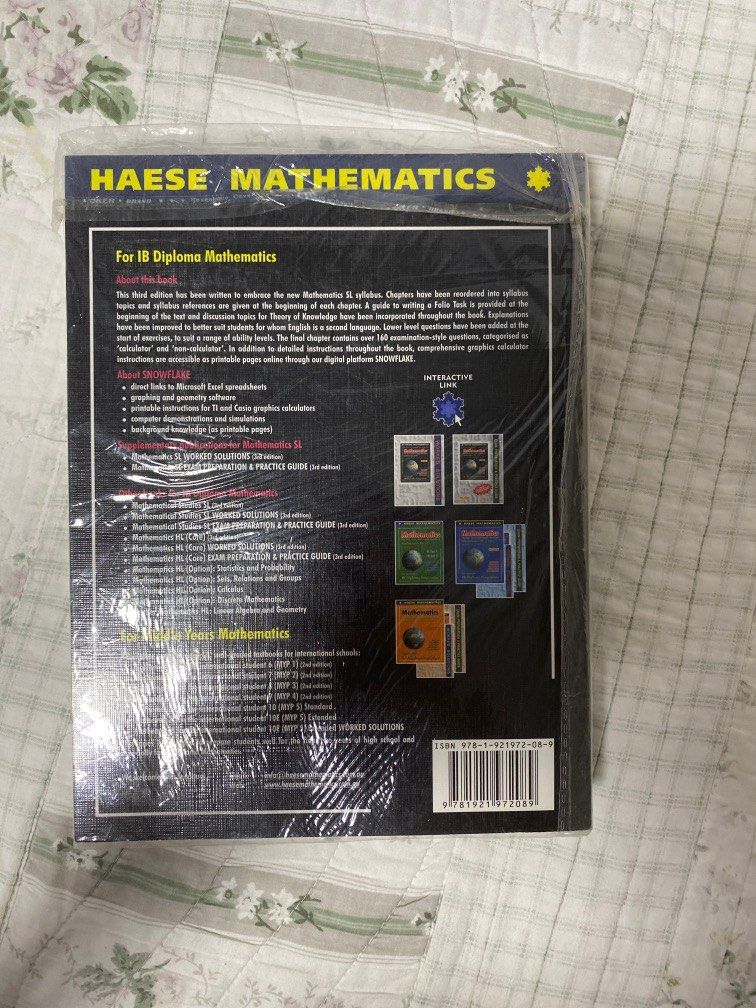 Haese Mathematics IBDP SL Textbook, Hobbies & Toys, Books & Magazines ... Haese Mathematics IBDP SL Textbook, Hobbies & Toys, Books & Magazines ...