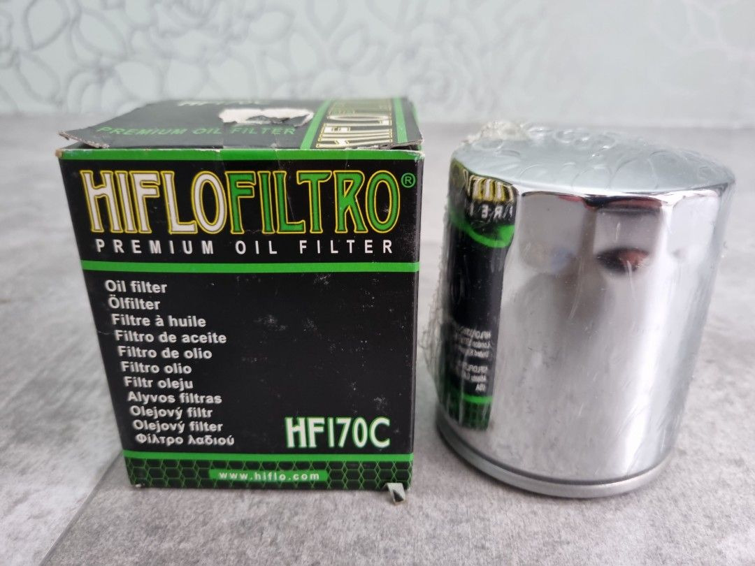 Harley HIFLOFILTRO Oil Filter Chrome - HF170C (BRAND NEW), Motorcycles ...