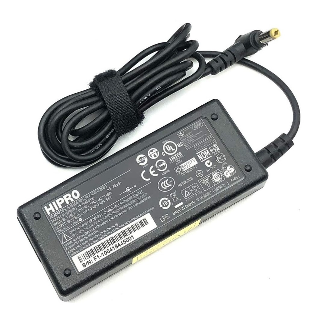 Hipro 原裝 HP-A0652R3B 交流適配器 19V 3.42A 65W 帶英國電源線（輕度使用）gymckp Hipro ...