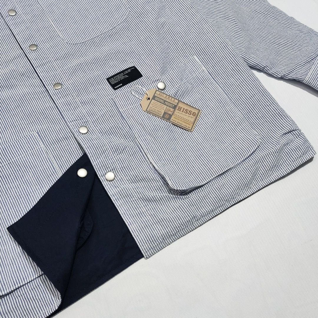HISSO JAPAN HICKORY CHORE JACKET (REVERSIBLE), Men's Fashion, Coats ...