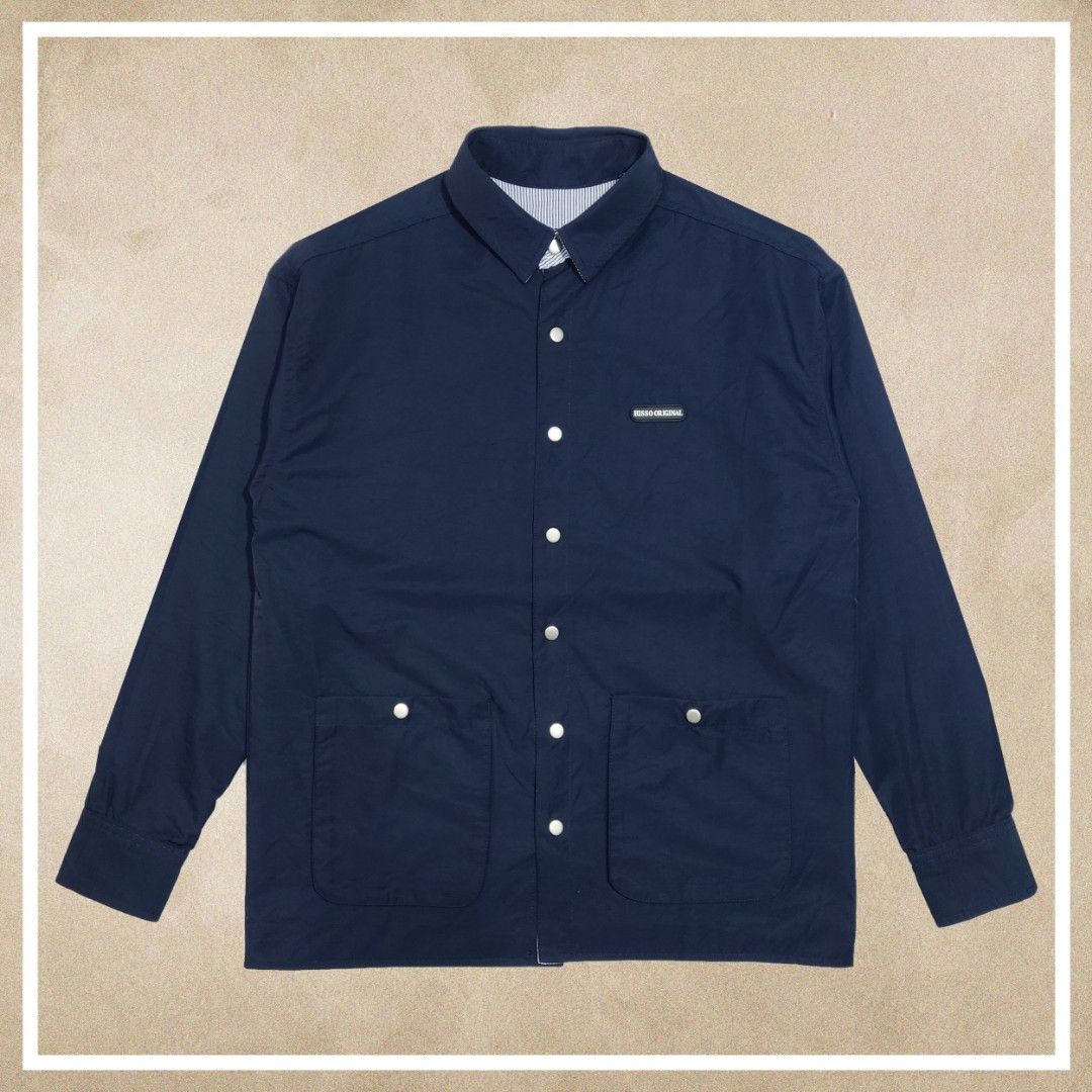 HISSO JAPAN HICKORY CHORE JACKET (REVERSIBLE), Men's Fashion, Coats ...