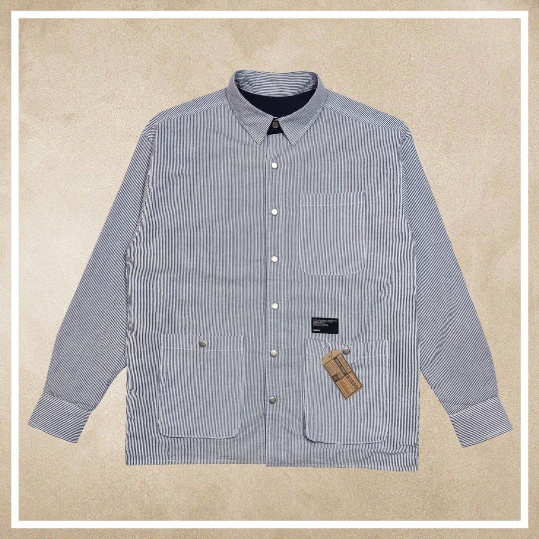 HISSO JAPAN HICKORY CHORE JACKET (REVERSIBLE), Men's Fashion, Coats ...