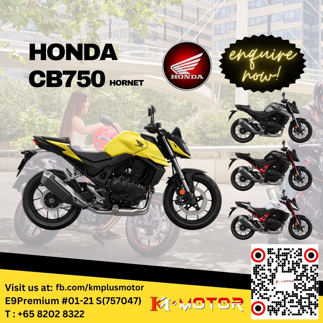 HONDA CB750 HORNET STREET ROAD MOTOR MOTORCYCLE BOON SIEW AGENT UNIT KM ...