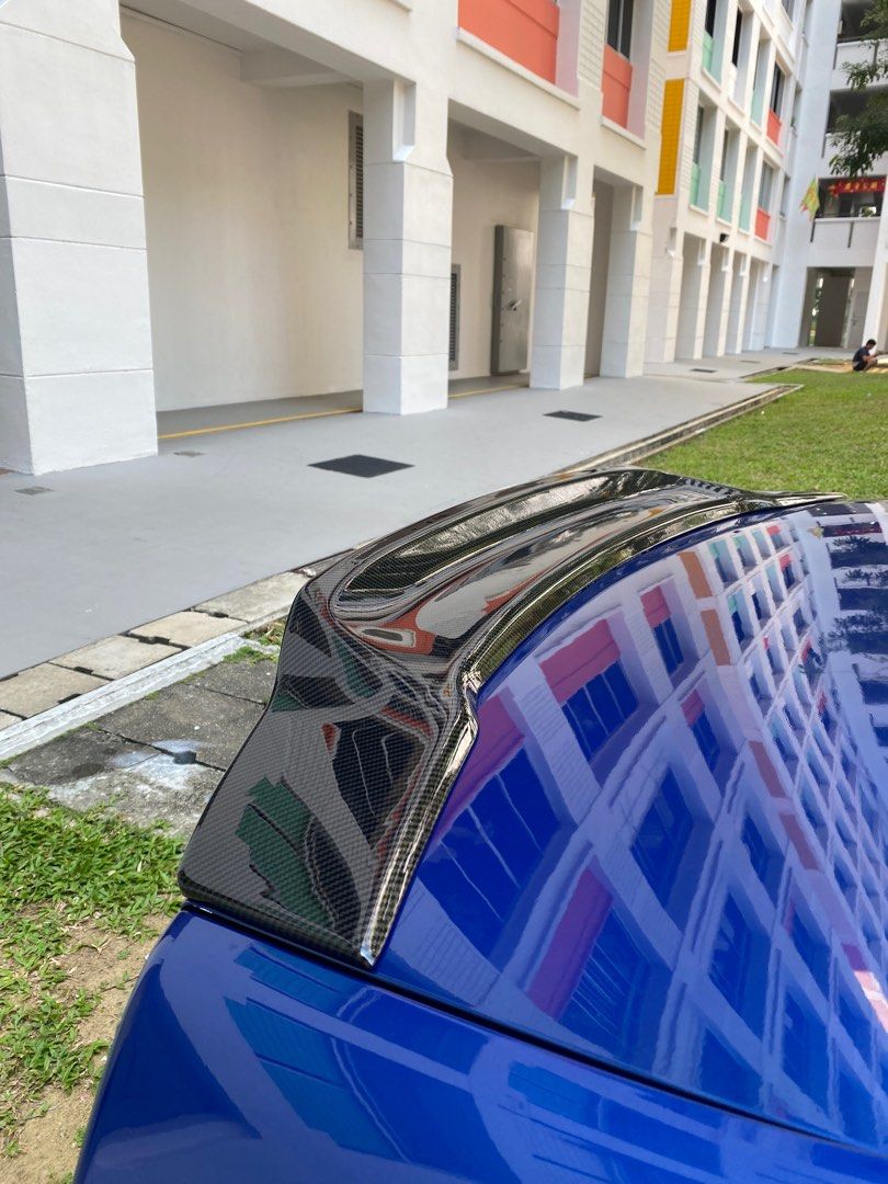 Honda Civic FD1/2/4 Duck Tail Carbon Fibre FRP Spoiler, Car Accessories, Accessories on Carousell