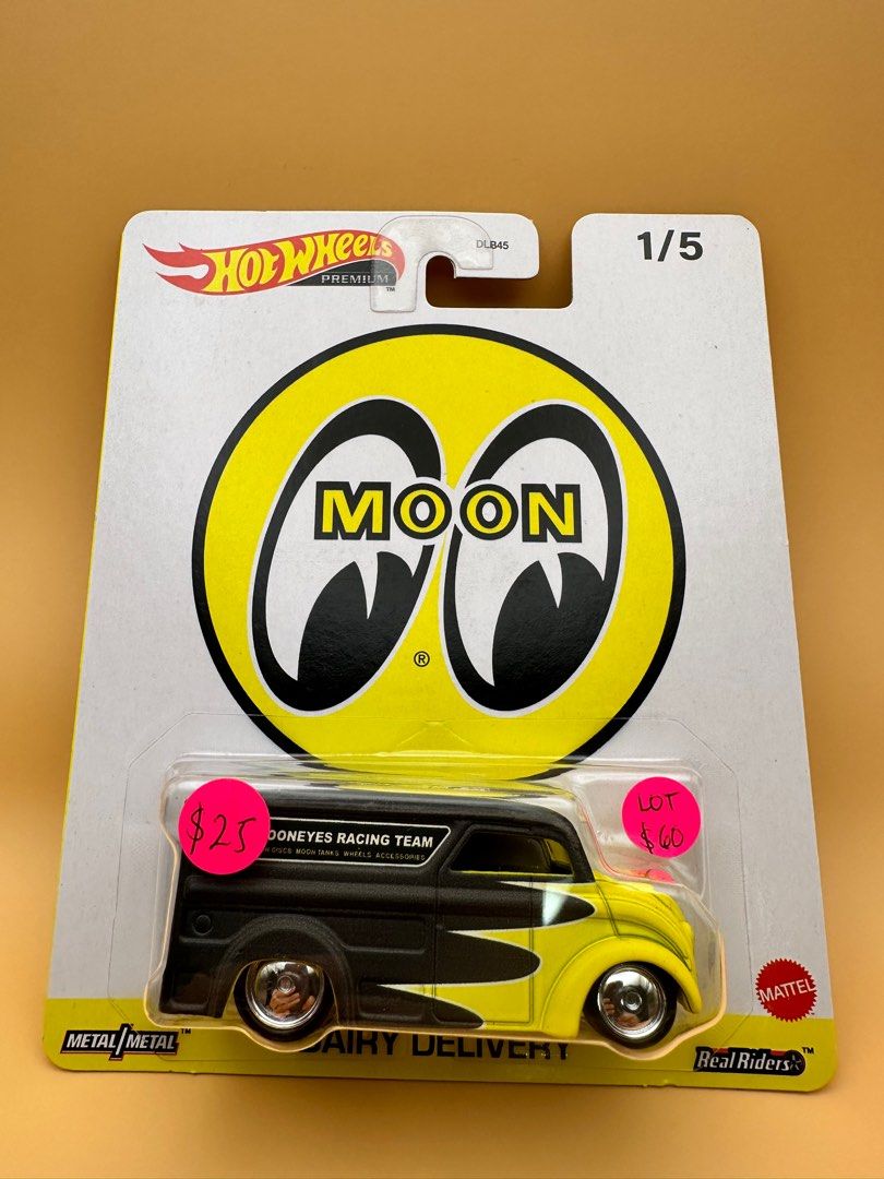 Hotwheels Premium Moon Eyes Dairy Delivery, Kool Kombi, Skyline Van ...