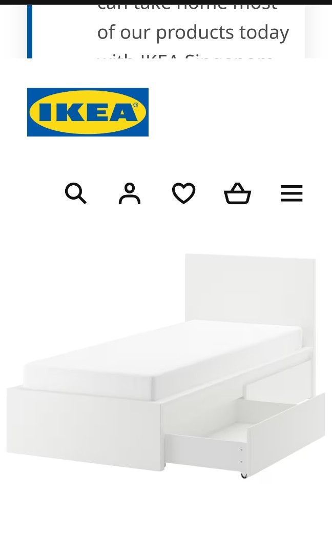 ikea malm bed single