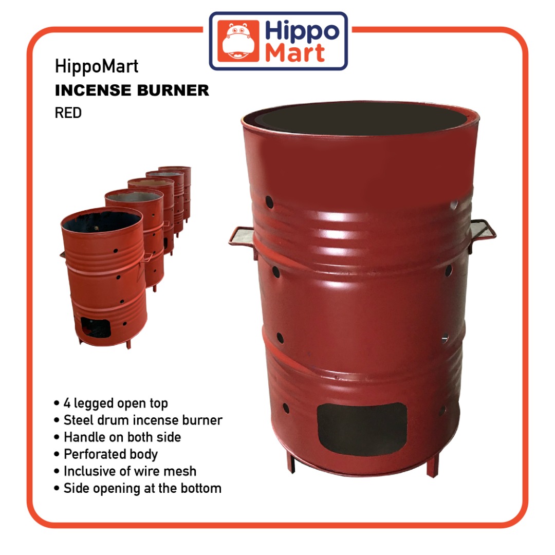 HippoMart Incense Paper Burner, Joss Paper Burner, Red Incense Burner ...