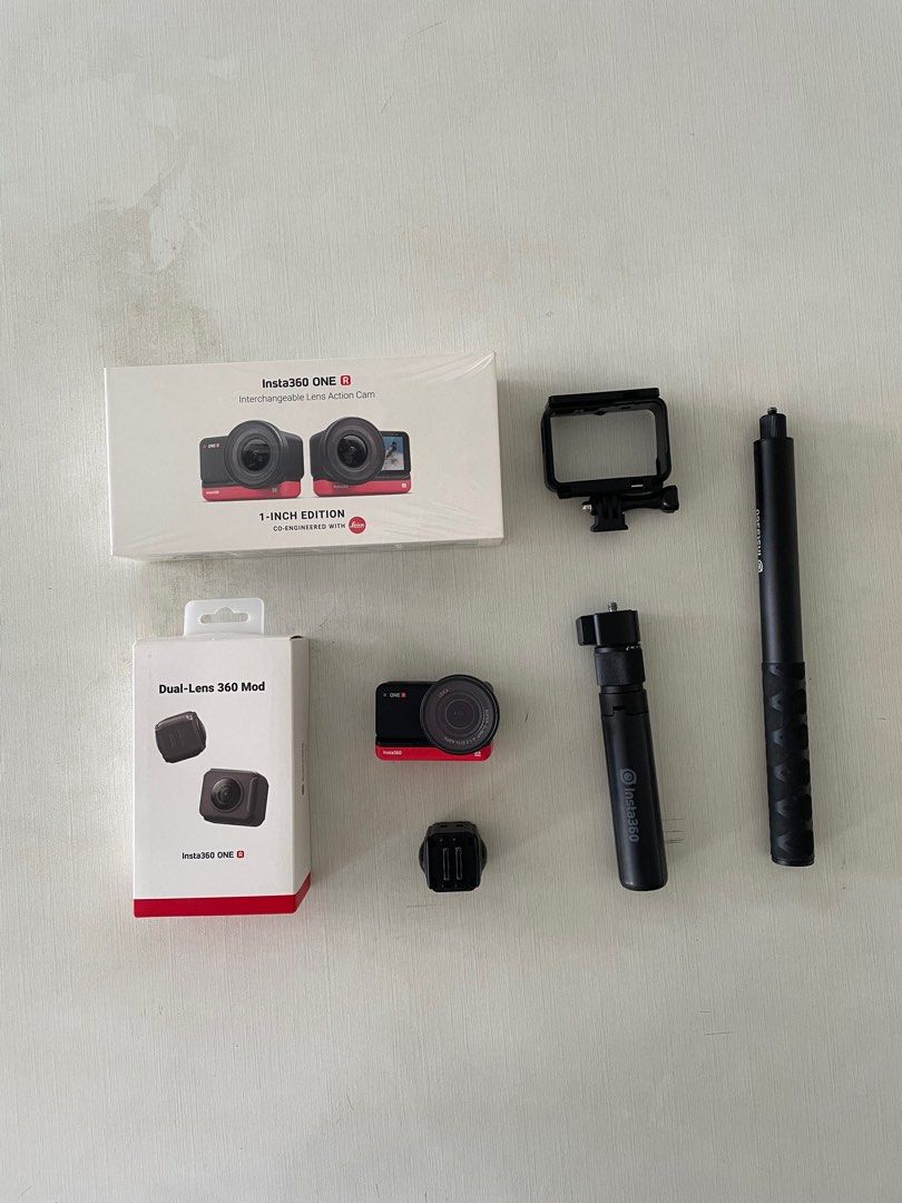 Insta360 ONE R 1-Inch Edition + Dual-Lens 360 Mod, Photography, Cameras ...