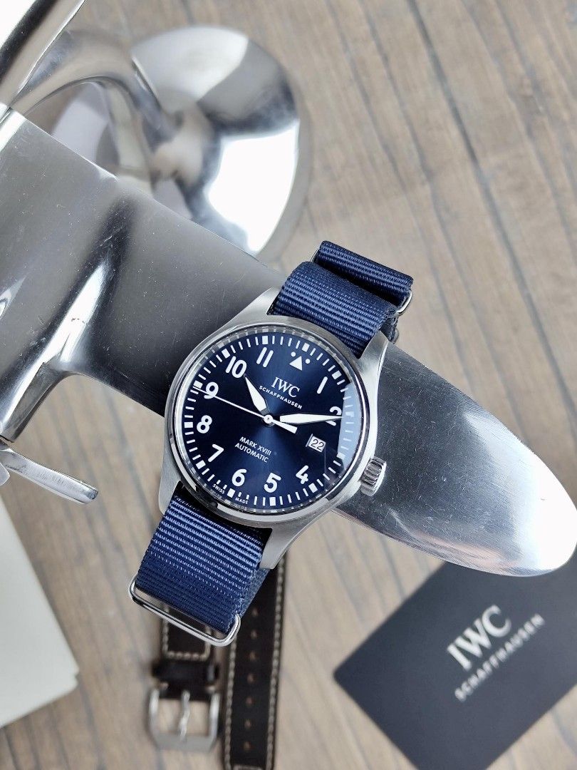 Iwc Pilot Mk18 Le Petite Prince Blue 2020, Luxury, Watches on Carousell
