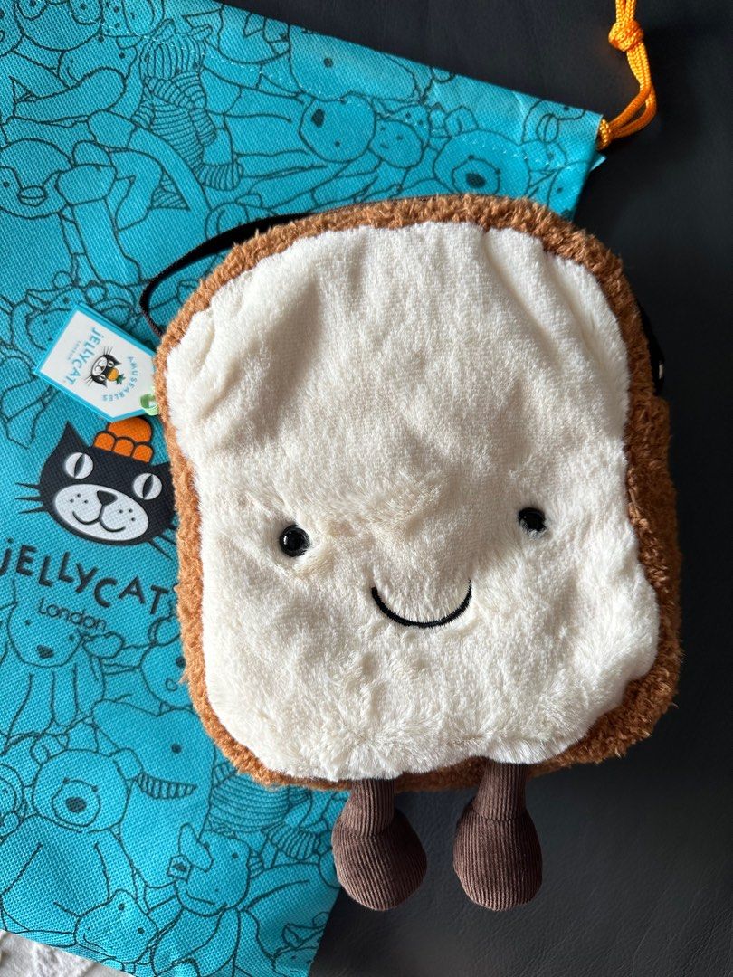 Jellycat amusable toast bag, Women's Fashion, Bags & Wallets, Cross ...