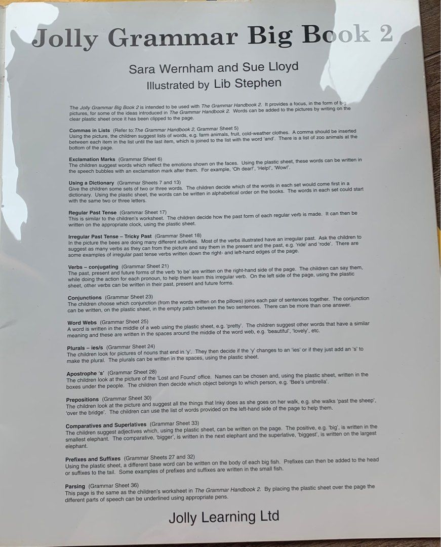Jolly phonics BIG Book 1 &2, 興趣及遊戲, 書本 & 文具, 小朋友書 - Carousell