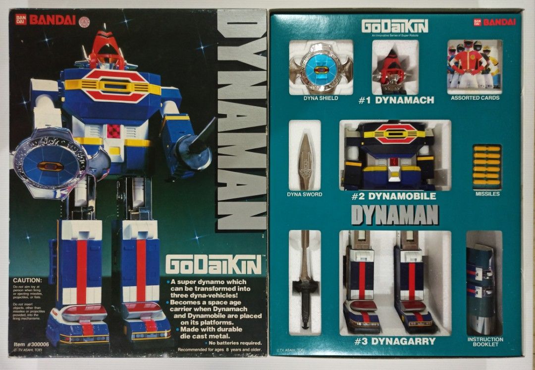 Kagaku Sentai Dynaman Dynarobo Chogokin Godaikin Super Sentai Power ...