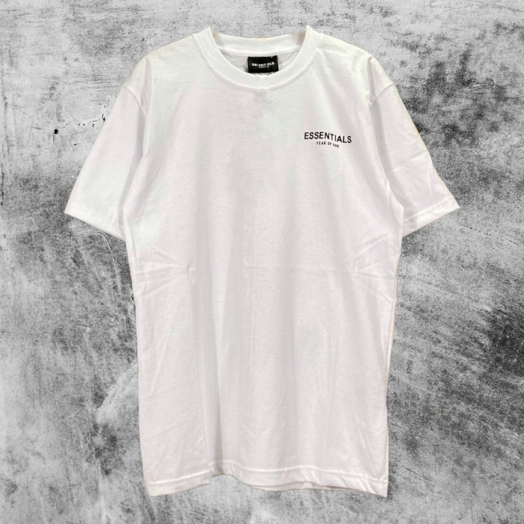 Kaos Essentials Fear Of God Photo Series Putih, Fesyen Pria, Pakaian ...