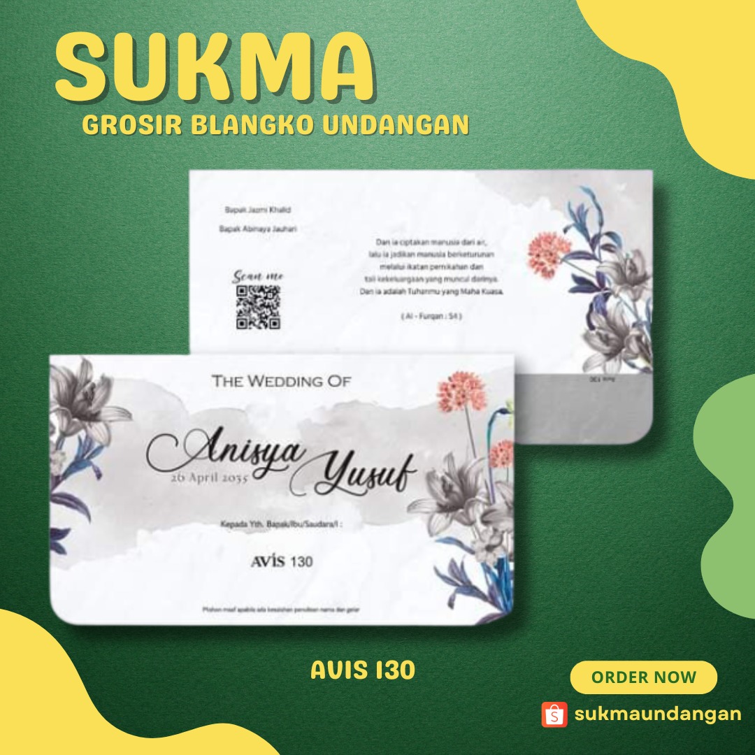 KERTAS UNDANGAN AVIS 130 PANGKEP SUKMA UNDANGAN 083130302727, Serba ...
