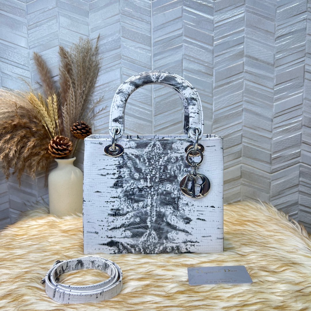 Lady Dior in Exotic Lizard Leather, Luxury, Bags & Wallets on Carousell