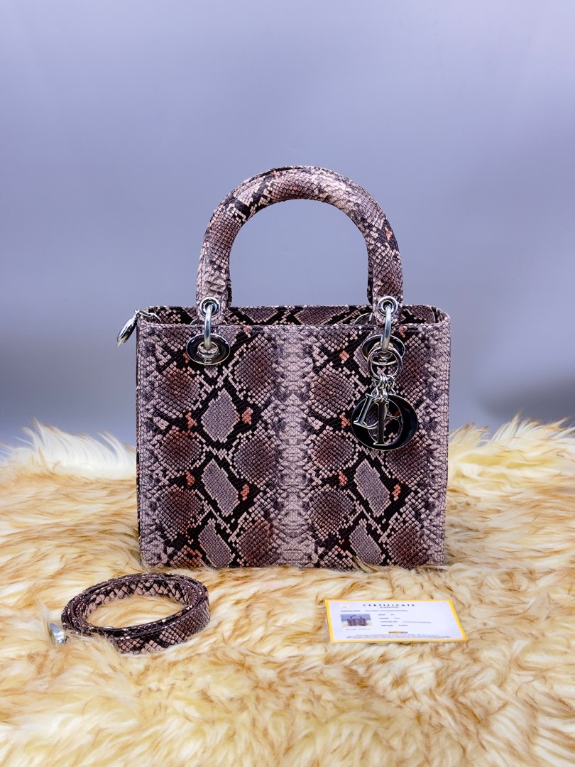 LADY DIOR SNAKE 2 WAY 24cm ( SVH ) Authentic, Luxury, Bags & Wallets on ...
