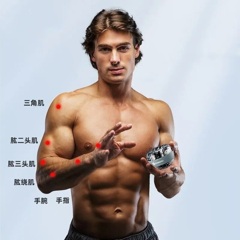 LED Powerball Gyroscopic Power Wrist Ball Self-starting Gyro Ball ...