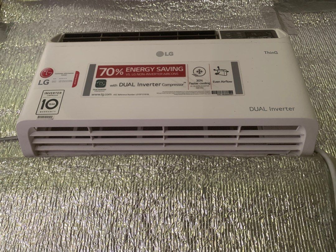LG DUAL INVERTER 1hp, TV & Home Appliances, Air Conditioning and ...